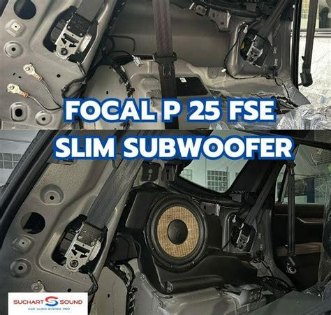 ซับวูฟเฟอร์ 𝗙𝗼𝗰𝗮𝗹 𝗣 𝟮𝟱 𝗙𝗦𝗘 ซับขนาด 10″ แบบบางพร้อมตู้ซับตรงรุ่นรถ
