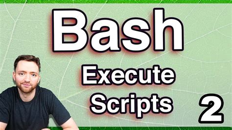 executing shell scripts bash programing tutorial 2 youtube