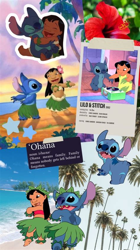 Shuffles Disney Collage Lilo And Stitch Drawings Cute Cartoon Wallpapers