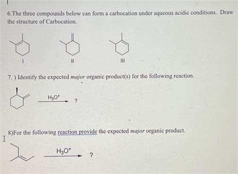 Solved Predict The Expected Major Product Of The Chegg