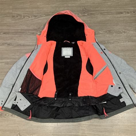 Oneill Womens Melee Snow Board Jacket Coral Gray Size Small 10k