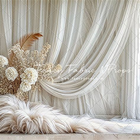 Whispering Veil With Sweep Option Fancy Fabric And Props
