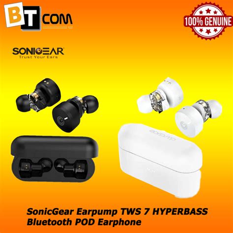 Sonicgear Earpump Tws Hyperbass Bluetooth Pod Earphone Lazada