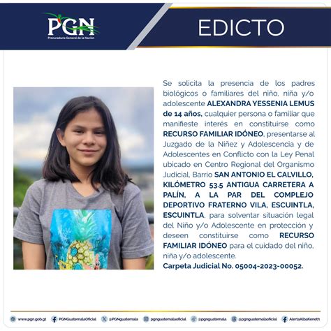 Alexandra Yessenia Lemus Procuraduría General De La Nación Pgn