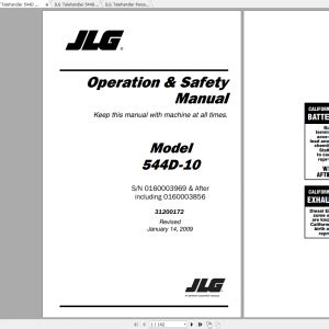 Jlg Telehandler 642 742 943 1043 Operation Service And Parts Manuals