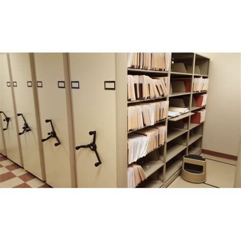 High Density Mobile Rolling File Storage System Tennsco Shelving
