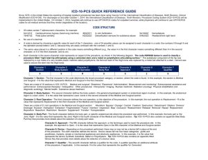 Development Of The ICD Procedure Coding System