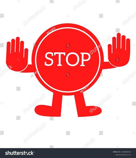 Illustration Vector Graphic Stop Sign Warning Stock Vector Royalty