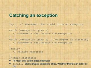 Exceptions In Java PPT Programming Languages Computing