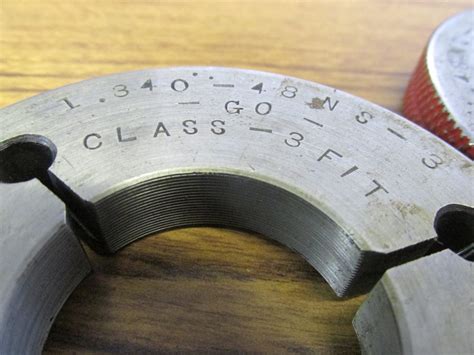Go And No Go Thread Ring Gage Set 1340 48 Ns 3 Class 3 Fit Ebay