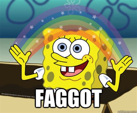 Faggot Spongebob Rainbow Quickmeme