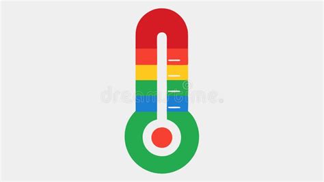 Stress Level Indicator A Colorcoded Thermometer Displaying Current Stress Levels Ranging From
