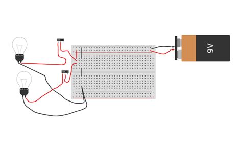 Circuit Design Circuito Lâmpada Paralelo Tinkercad