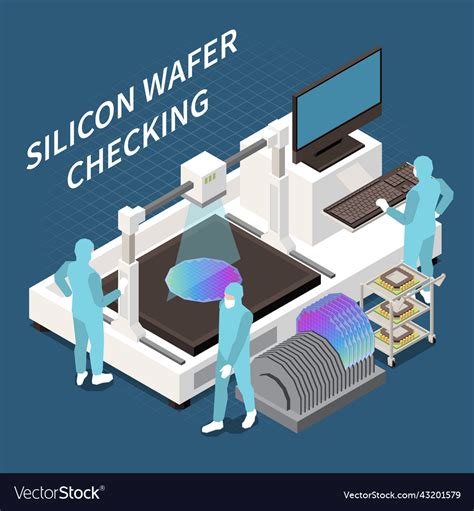 Semiconductor Production Composition Royalty Free Vector