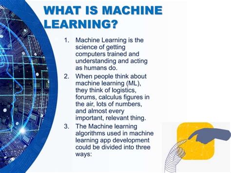 Machine Learning App Development PPTX Computer Software And Applications Computing