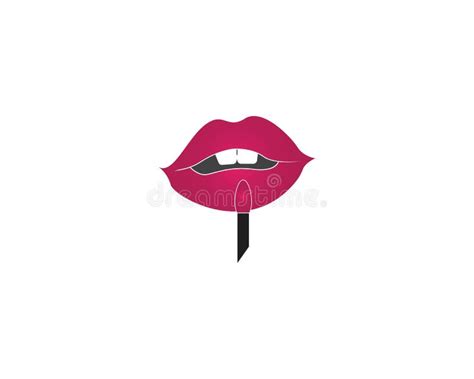 Sexy Labios Del Logo De Fondo Stock De Ilustraci N Ilustraci N De