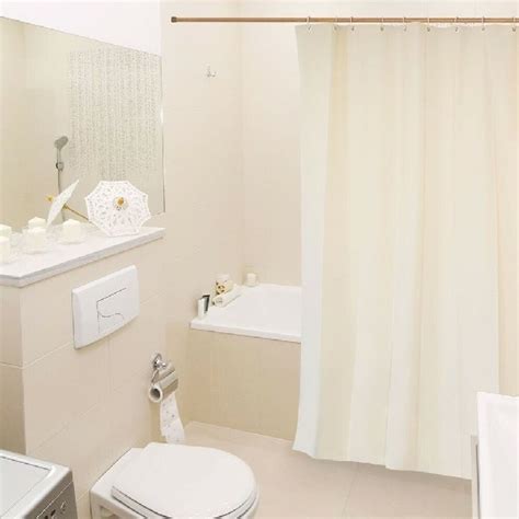 욕실샤워커튼 방수 화장실 커튼 중형 아이보리 티몬