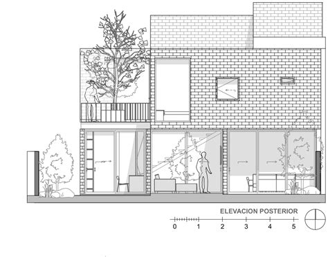 Plano De La Casa Dibujo Elevaciones