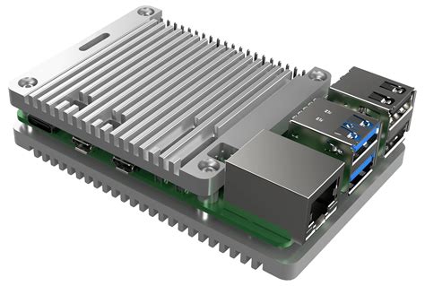 Raspberry Pi 5 Coolingpro Passive Cooling Cnc Open Case Silver Cyntech Components Cpc