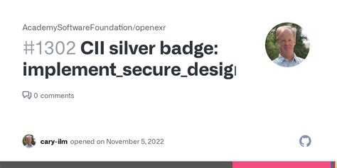 Cii Silver Badge Implementsecuredesign · Issue 1302