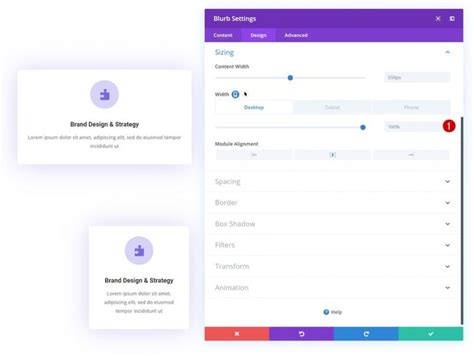 Creative Interactive Blurb Modules Using Divis Transform And Hover Options
