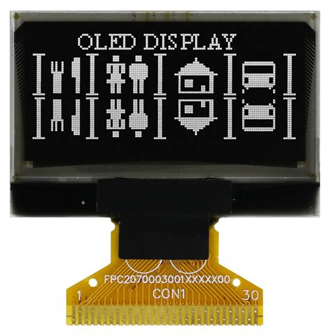 MCOT P V WM Midas Displays OLED DISPLAY COT X PIXEL