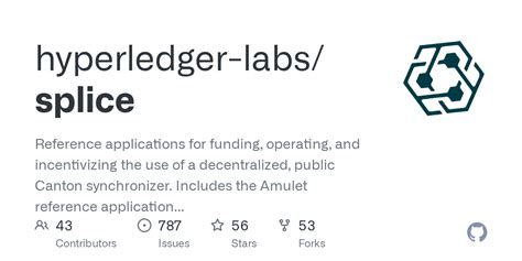Github Hyperledger Labssplice Reference Applications For Funding Operating And