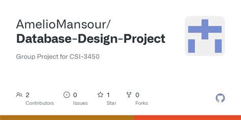 github ameliomansour database design project group project for csi 3450