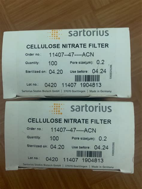 Màng Lọc Cellulose Nitrate Filter 47mm Lỗ Lọc 0 20µm Sartorius Màng