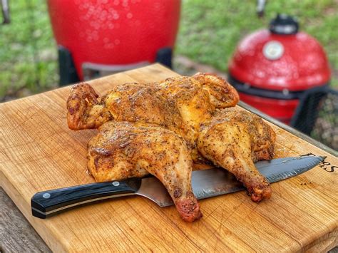Spatchcock Chicken Kamado Joe