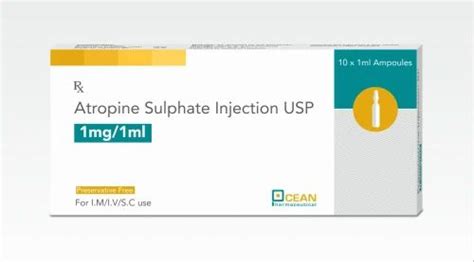 Atropine Sulphate Injection Usp 1 Mg Ml At Best Price In Vadodara Id 2853039039955