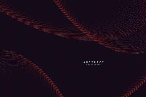 Abstract Background With Flowing Curve Particles Modern Dots Pattern Design Element Futuristic