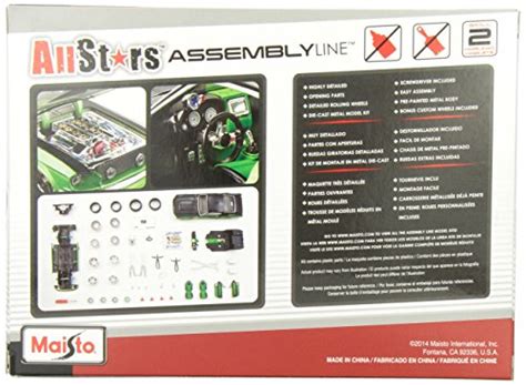 Maisto 124 Scale All Star Assembly Line 1967 Ford Mustang Gt Diecast