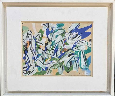 Sold At Auction Oscar Chelimsky Oscar Chelimsky 1923 2010 Composition Abstraite 1957