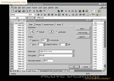 Ms Excelfile Menu