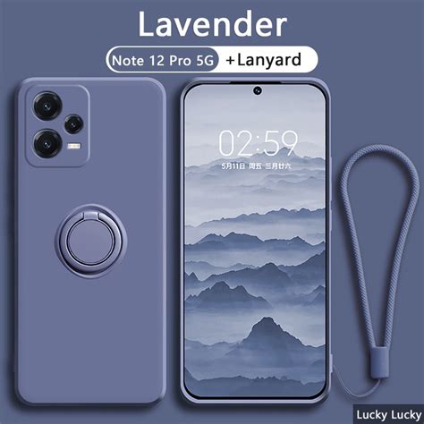 Jual Case Redmi Note 12 4G Silikon Free Ring Standing Hp Motif Clear Bening Soft Casing