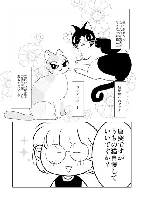 「時々投稿しているこの猫マンガ 連載中にタマが急逝したけど雑誌休刊で連載終了まで元気なタマを描かせてもらってました。今は思」ふくだもとこオフィシャルの漫画