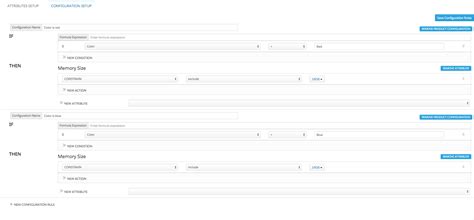 configure attribute rules