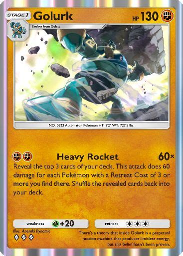 Mega Rising 136 Golurk Pokémon Tcg Pocket