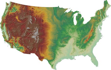 Topographic Map Elevation Colors
