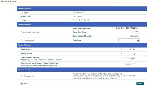 Submit Ros P35 Documentation Thesaurus Payroll Manager Ireland