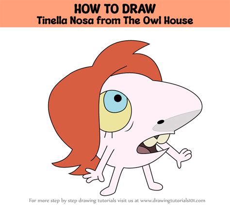 How To Draw Tinella Nosa From The Owl House The Owl House Step By