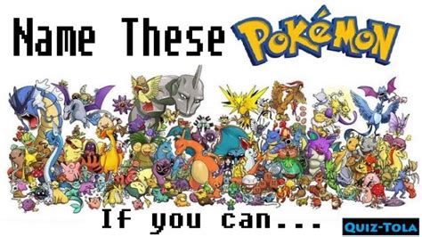 Test Your Pokemon Knowledge Can You Name These Pokemon Quiz Tola