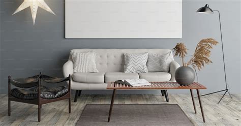 포스터 모형 스칸디나비아 디자인 크리스마스 장식 3d 렌더링 3d 그림 사진 Unsplash의 실내 이미지