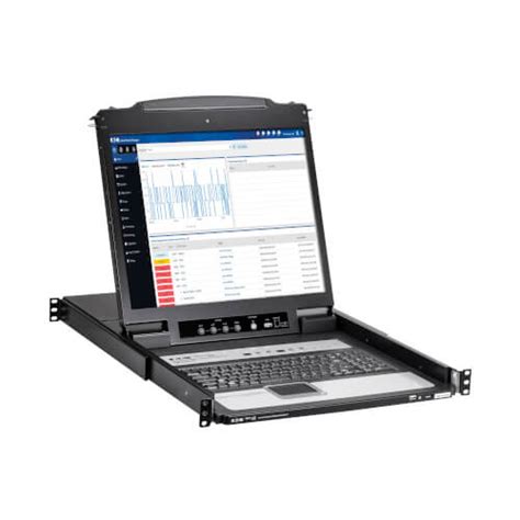 16 Port Console IP KVM Switch French Keyboard LCD 1U Eaton