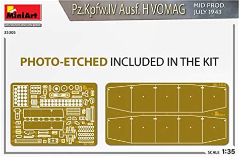 Miniart Min35305 135 Pzkpfwiv Ausf H Vomag Mid Prod Int Kit Scale