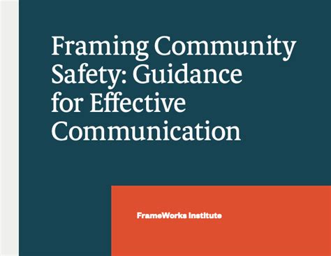 Frameworks Framing Community Safety Think Big