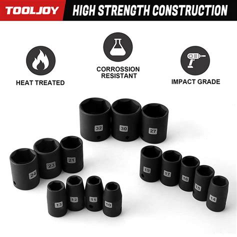 Tooljoy 16pcs Impact Socket Set From A Leading China Manufacturer Tooljoy