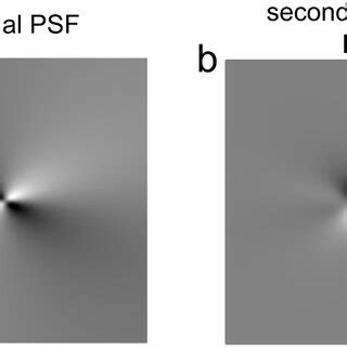 (a) Shows the PSF of the normal corrected signal; (b) shows the PSF ...
