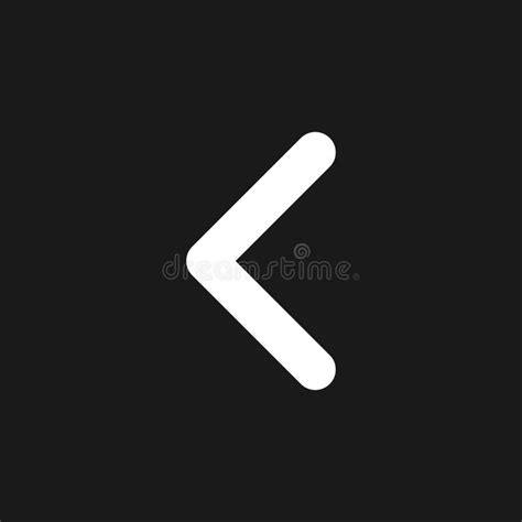 Left Arrow Dark Mode Glyph Ui Icon Stock Vector Illustration Of Mode Logo 252012293